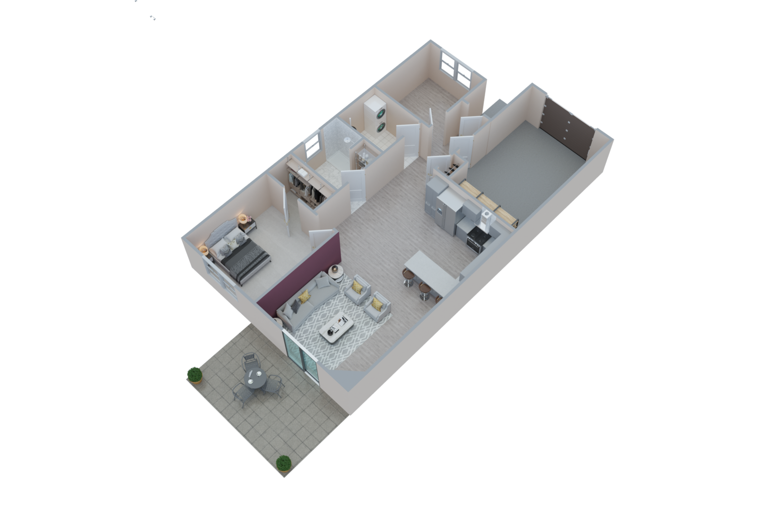 House Plans for Ranch Style Homes for Seniors: Ledgestone Village